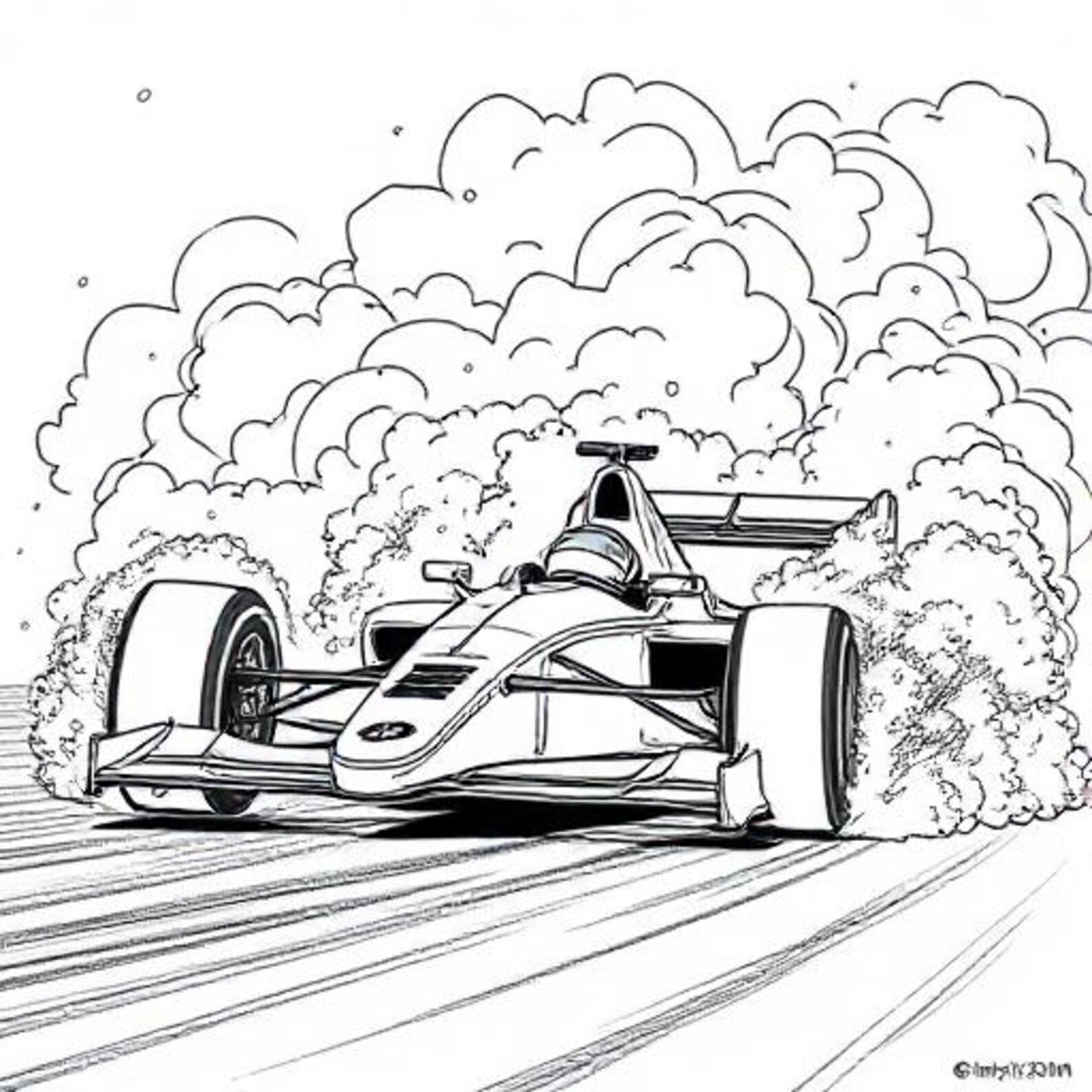 Formula 1 Coloring Book for Kids and Adults - Etsy