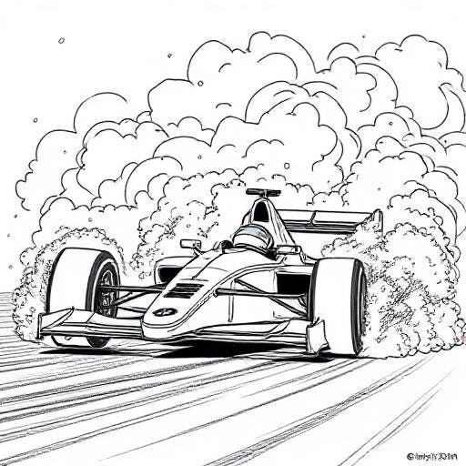 Formula 1 Coloring Book for Kids and Adults - Etsy