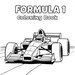 Formula 1 Coloring Book for Kids and Adults - Etsy