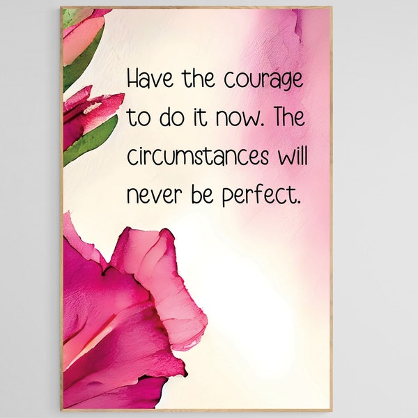 Courage Poster - Etsy