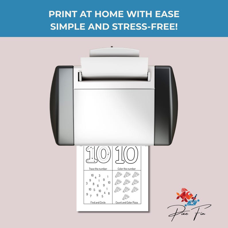 Number Tracing Worksheets 1-10, Preschool Counting Activity ...