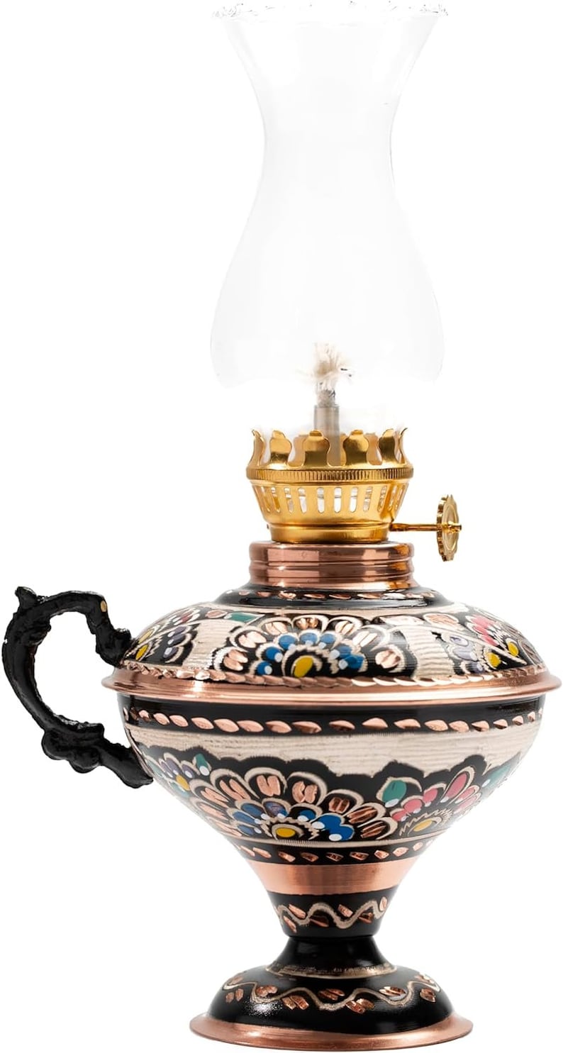 Handmade Copper Kerosene Lamp: Vintage Style Oil Lamp - Etsy