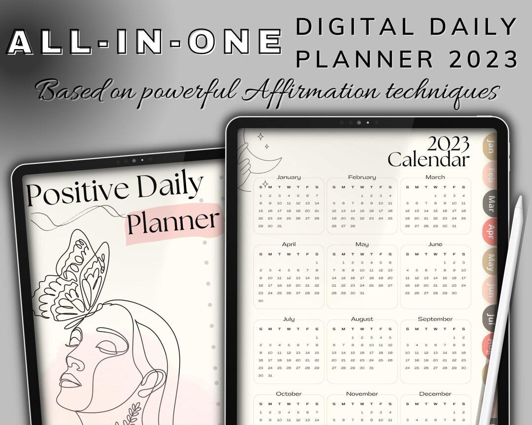Mindful Affirm Digital Planner 2023 Mental Health iPad Planner ...
