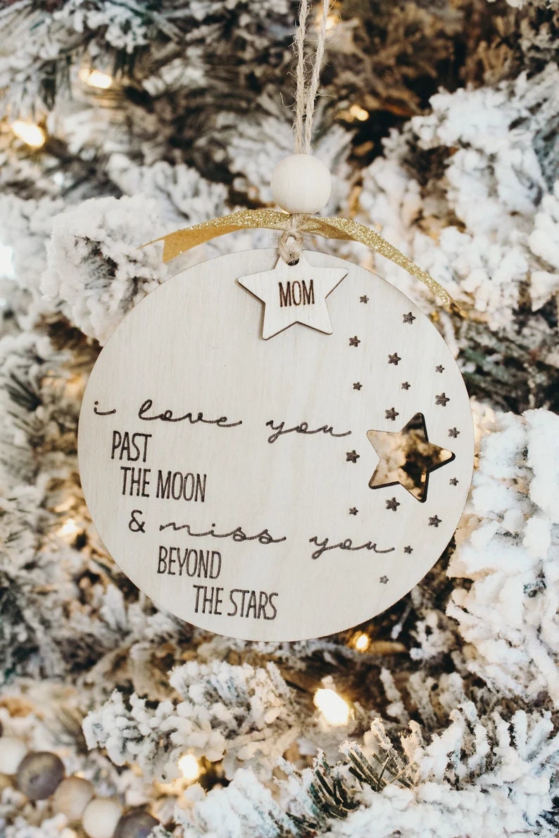 Remembrance Ornament, Personalized Memorial Christmas Ornament, Custom ...