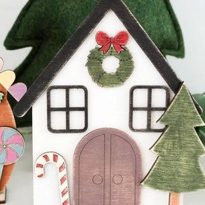 Interchangeable Design Your Own Gingerbread House, Cute Kid Christmas ...