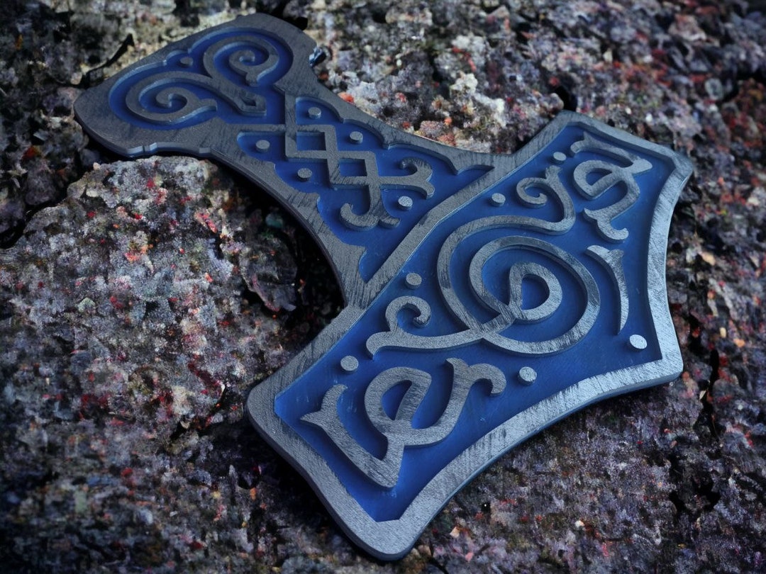 Norse Mythology Mjolnir Wall Art, A Tribute to Thor's Legendary Hammer ...