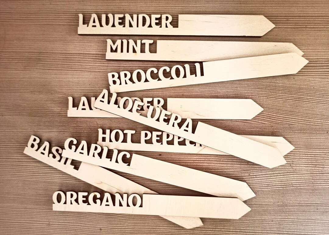 Eco Friendly Herb Plant Tags, Garden Markers, Vegetable Markers, Herb ...
