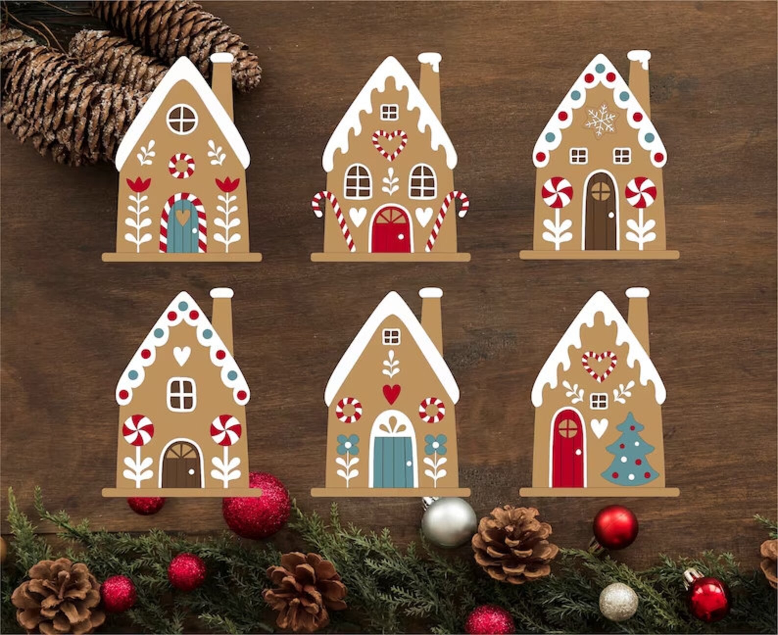 Interchangeable Design Your Own Gingerbread House, Cute Kid Christmas ...
