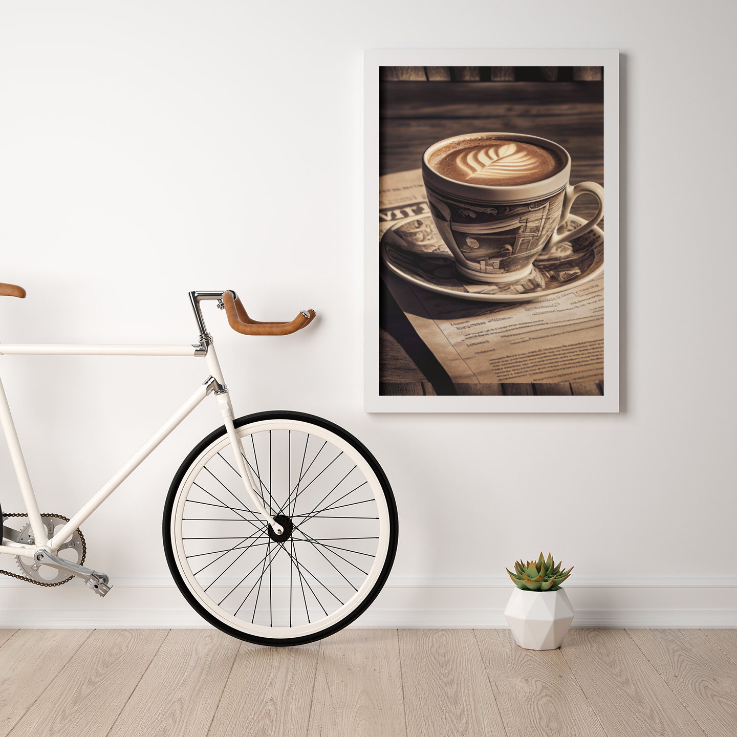 Vintage Coffee Printable Artwork, Retro Coffee Latte Poster, Coffee ...