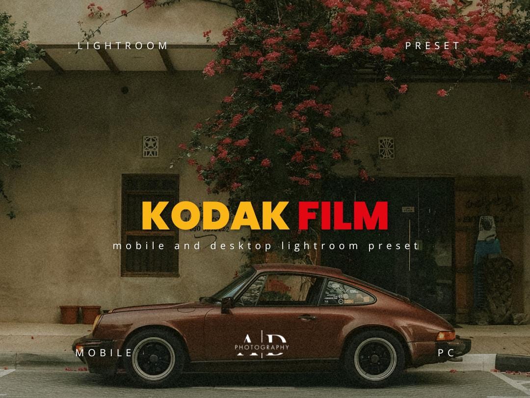 80 Kodak Film Lightroom Presets | Kodak Vibe, Mobile & Desktop Bundle ...
