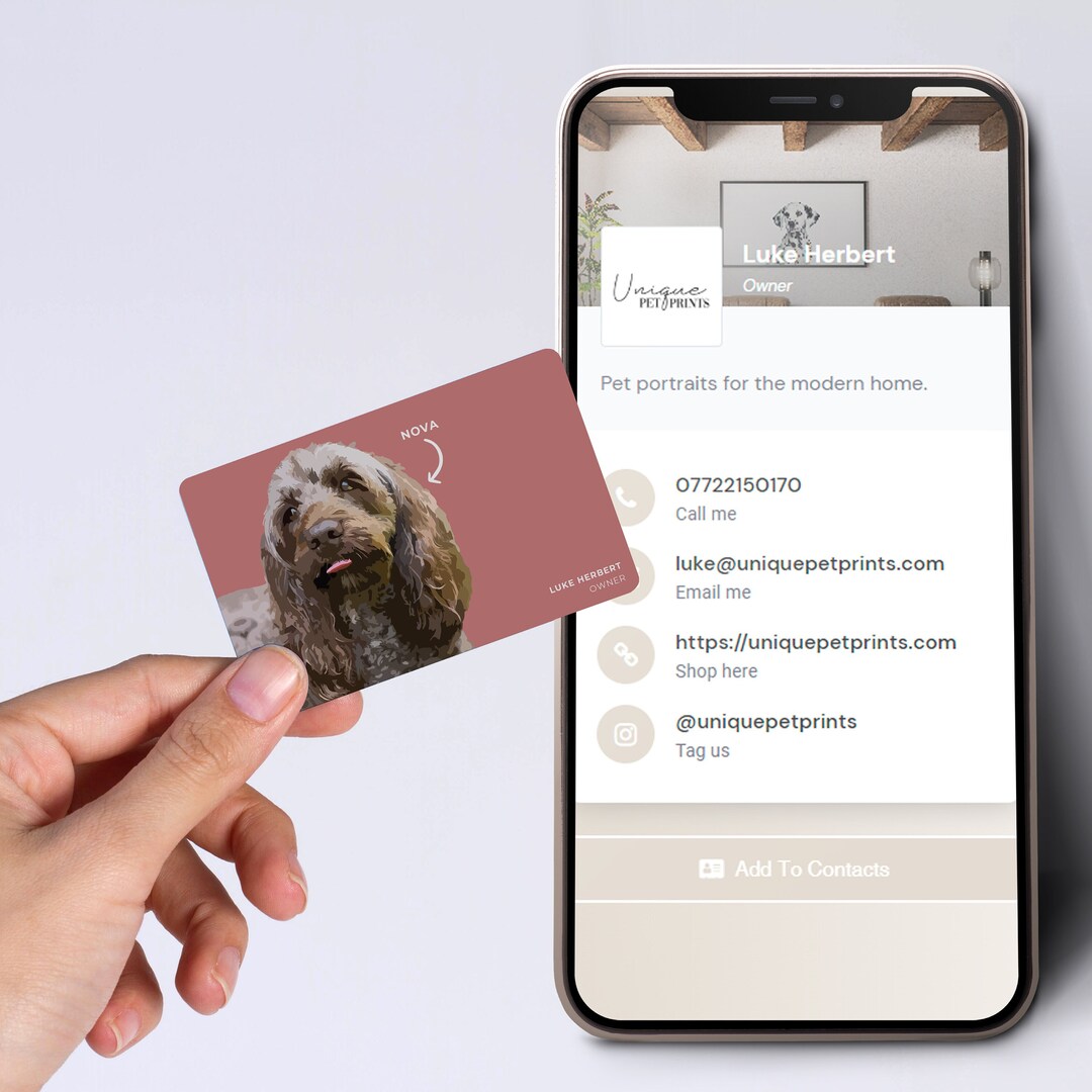 Smart NFC Business ID Card U.V Custom Printed & Encoded Matt Finish PVC ...