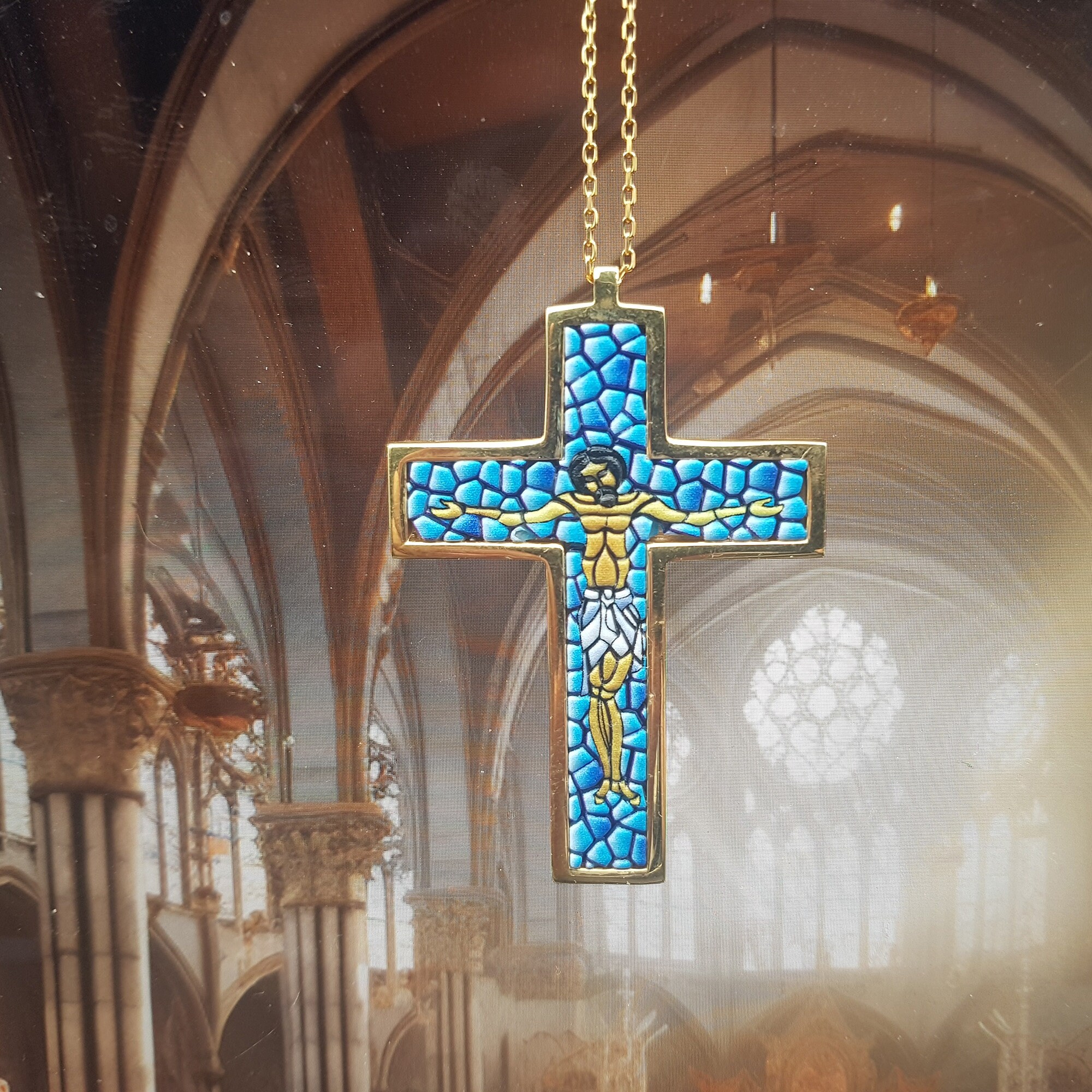 Handmade Sterling Silver Jesus Christ Cross Necklace. Jesus Crucified ...