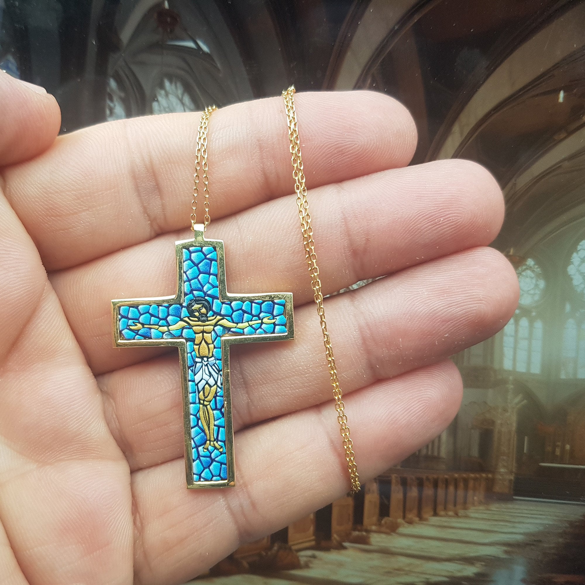 Handmade Sterling Silver Jesus Christ Cross Necklace. Jesus - Etsy