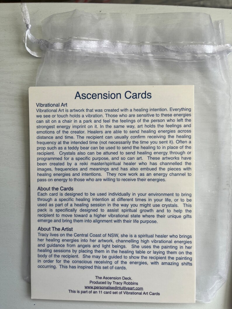 High Vibrational Ascension Cards, Activated With Light Codes for Self ...