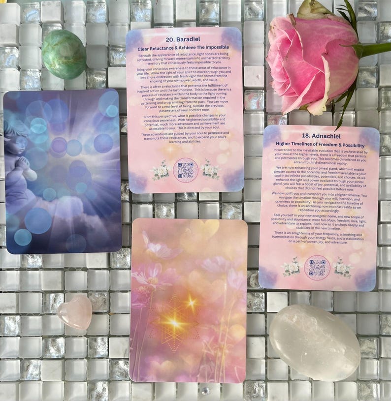 Groundbreaking Angel Light Codes Healing & Ascension Card Deck, 44 ...