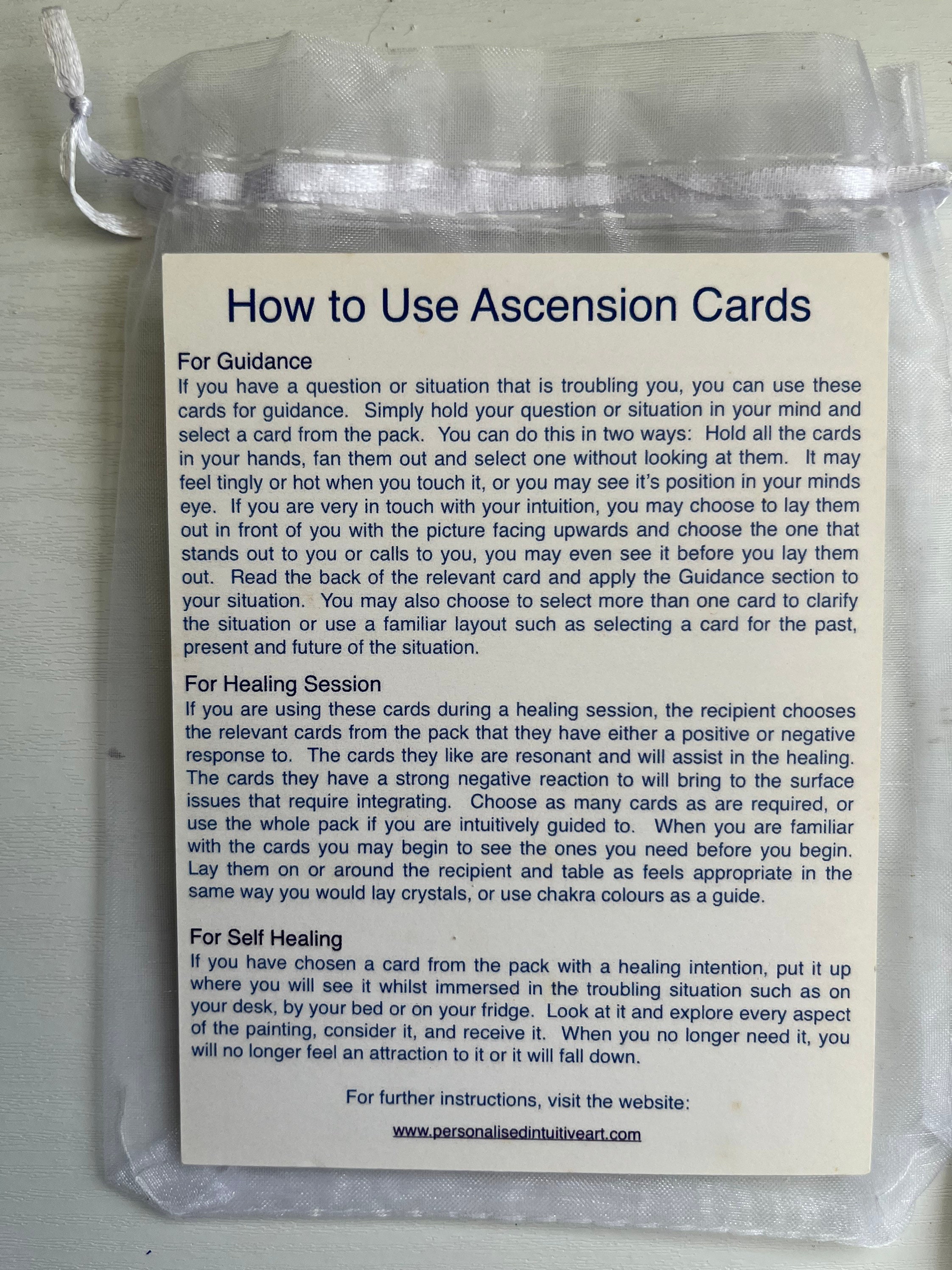 High Vibrational Ascension Cards, Activated With Light Codes for Self ...