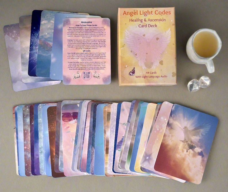 Groundbreaking Angel Light Codes Healing & Ascension Card Deck, 44 ...