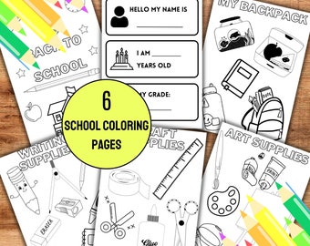 Printable Kids Animal Coloring Pages Sheets Toddlers Preschool ...