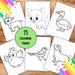 Printable Kids Animal Coloring Pages Sheets Toddlers Preschool ...