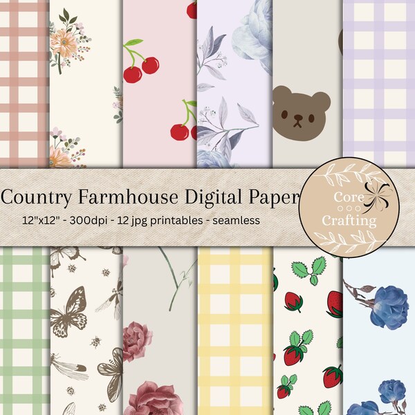 Cottage Core Background - Etsy