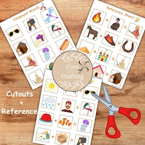 Compound Words Activity Sheet Worksheet Printable Cut Glue Preschool ...