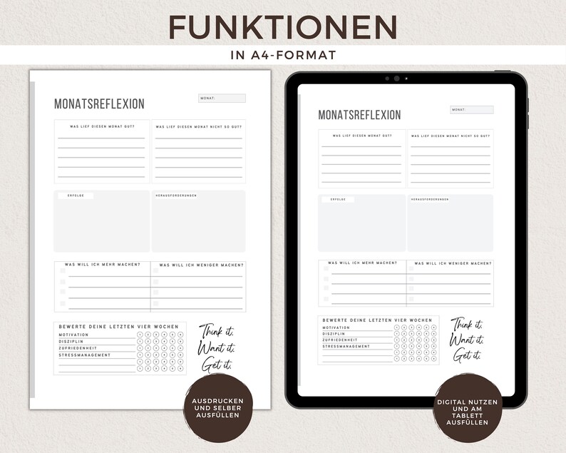 Fitnessplaner Deutsch Workoutplan Trainingstagebuch Logbuch - Etsy.de