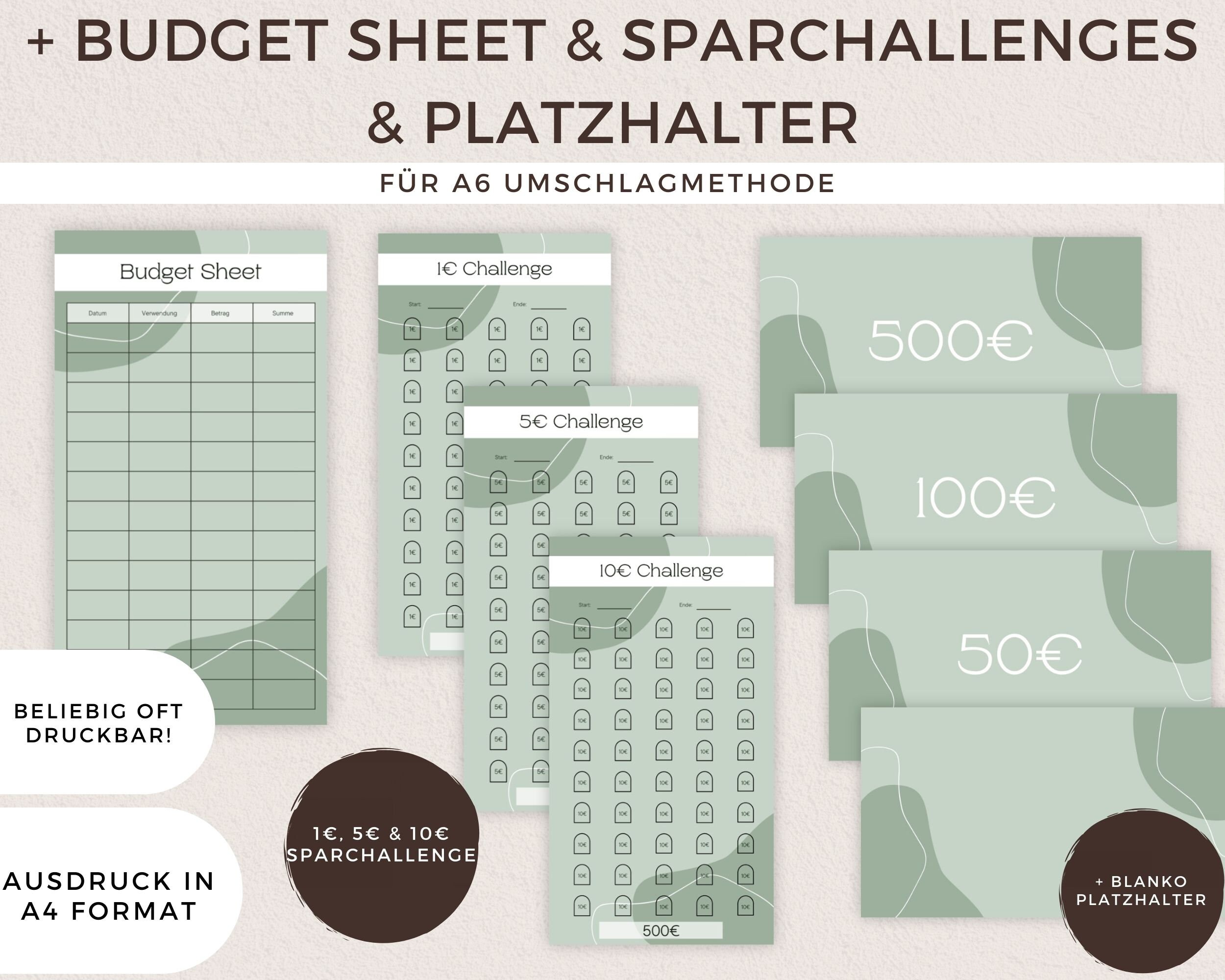 45 Dashboards Cover Pages Budget Tracker Planner A6 German - Etsy