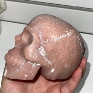 Pink Opal Gear Head XL Skull - Etsy