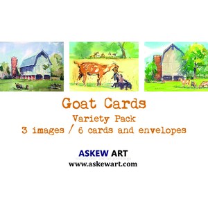 Goat Cards Greeting Card for Goat Lover Gift by Bob Askew Sewanee Goats ...