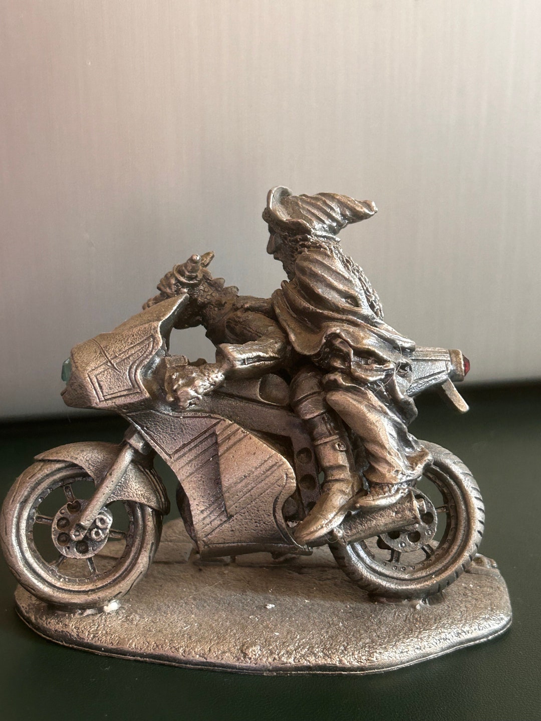 Pewter the Tudor Mint Wizard Motorcycle - Etsy