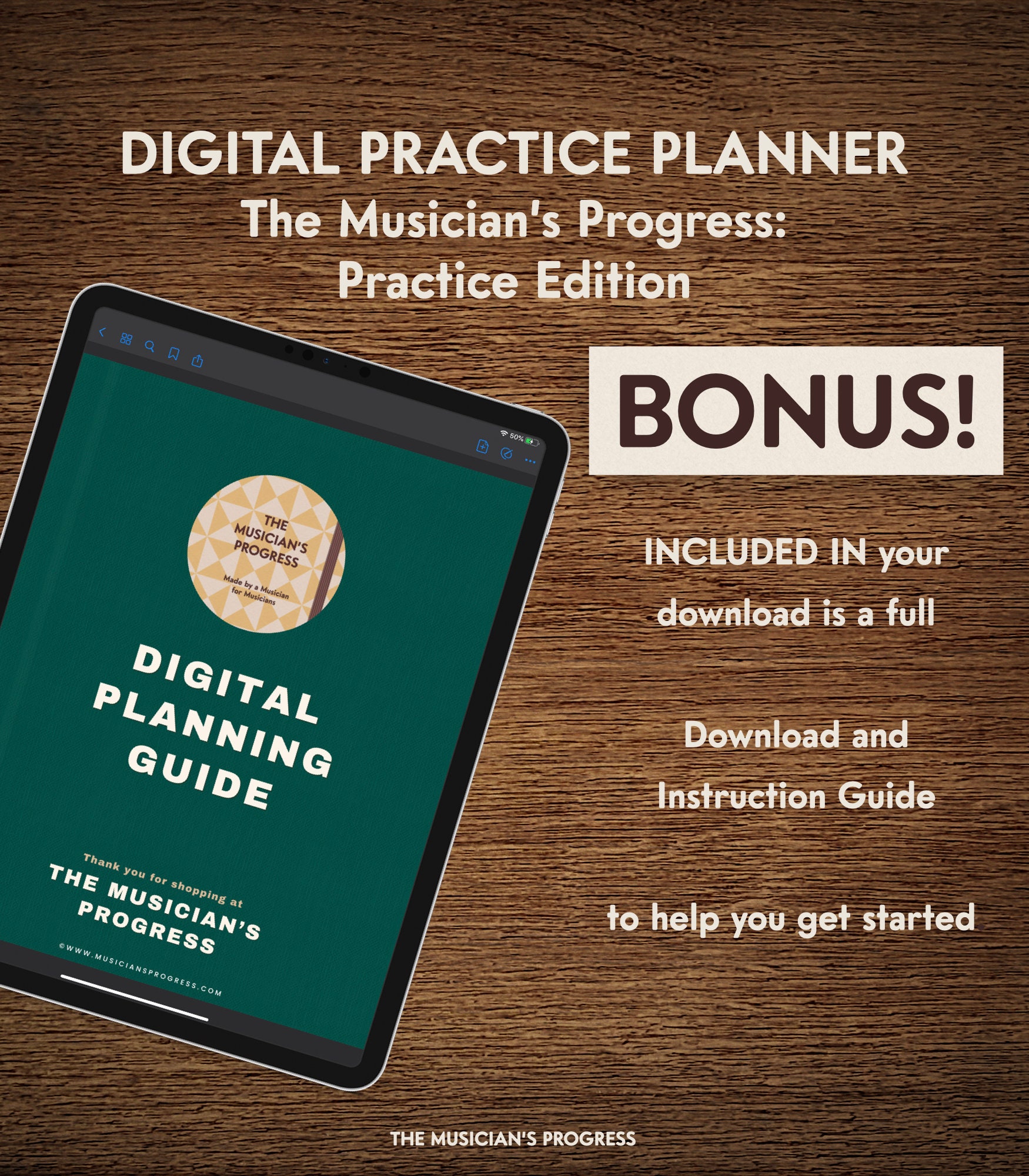 Digital Music Planner Hyperlinked Tabs, Interactive Divider Menus for ...
