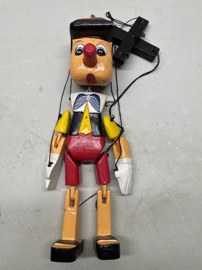 Cute Old Pinocchio Puppet (1) - Wood - Etsy