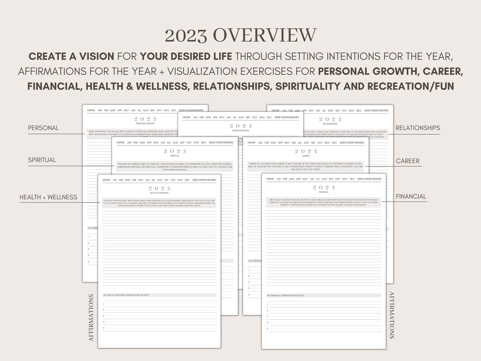 Digital Goal Planner Goodnotes Goal Tracker and Goal Planning 2023 Goal ...