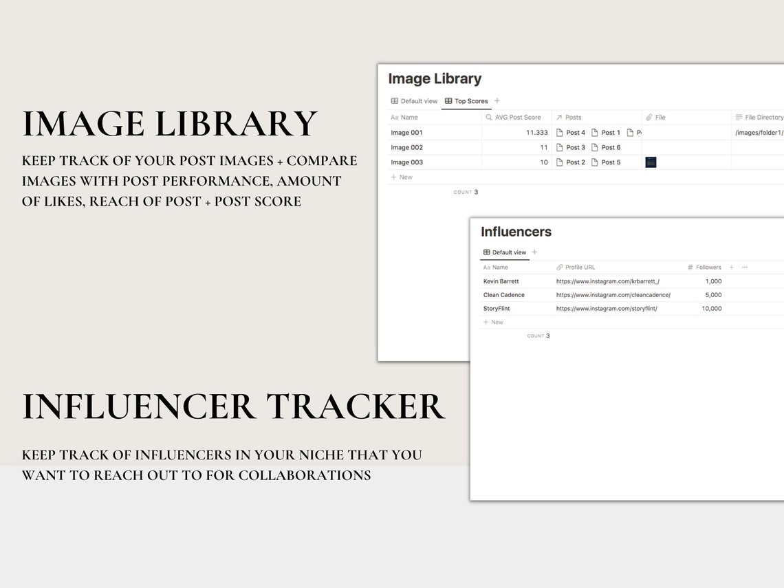 Notion Template Instagram Content Planner | Notion Social Media Planner ...