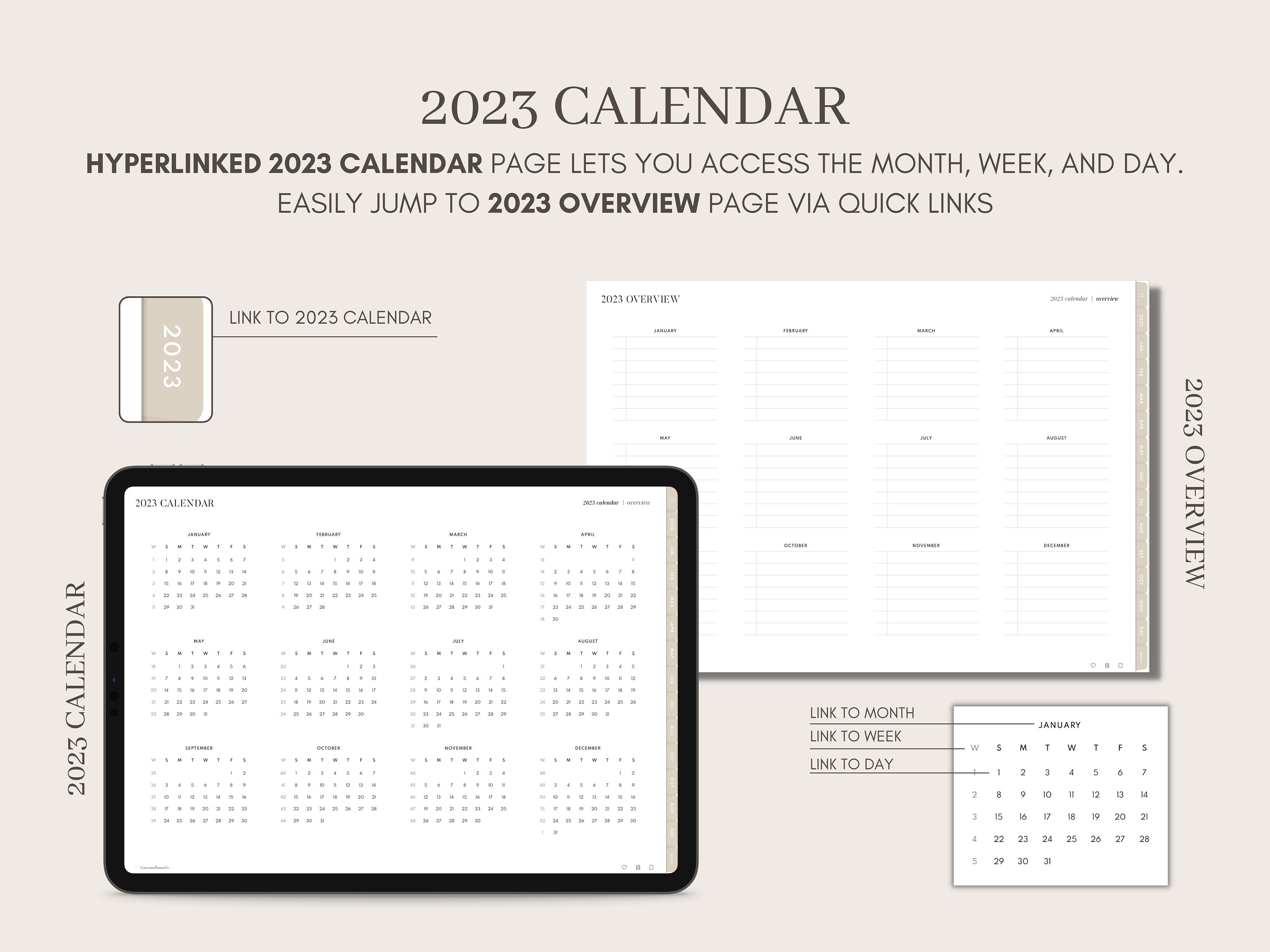 Digital Planner | 2023 Dated Planner | Goodnotes Planner | iPad Planner ...
