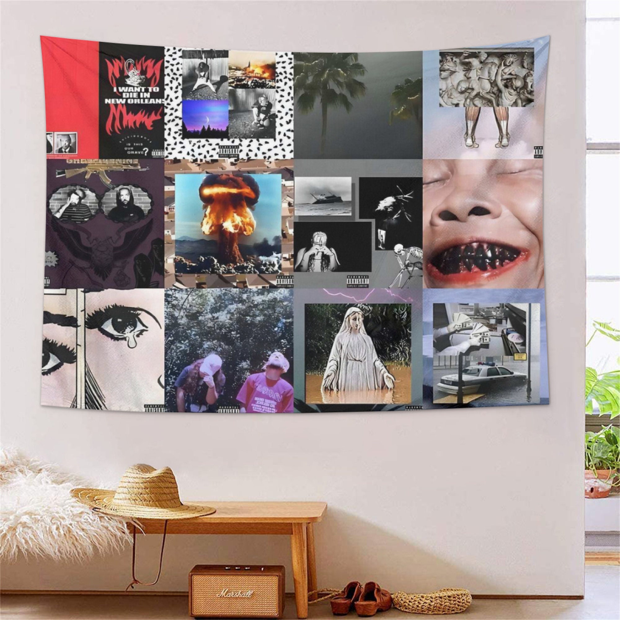 Rapper Tapestry Hip Hop Music Wall Hanging for Teen Bedroom - Etsy