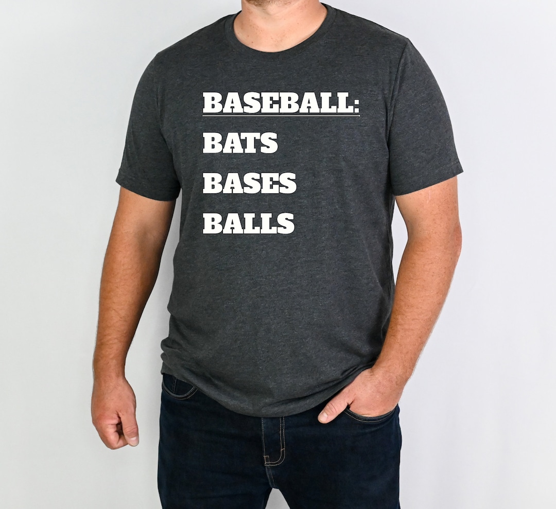 Baseball: Bats Bases Balls T-shirt, Baseball Fan, Baseball Gift, Sports ...