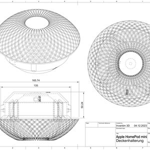 Ceiling Mount for Apple HomePod Mini - Unique Design - Easy to Install ...