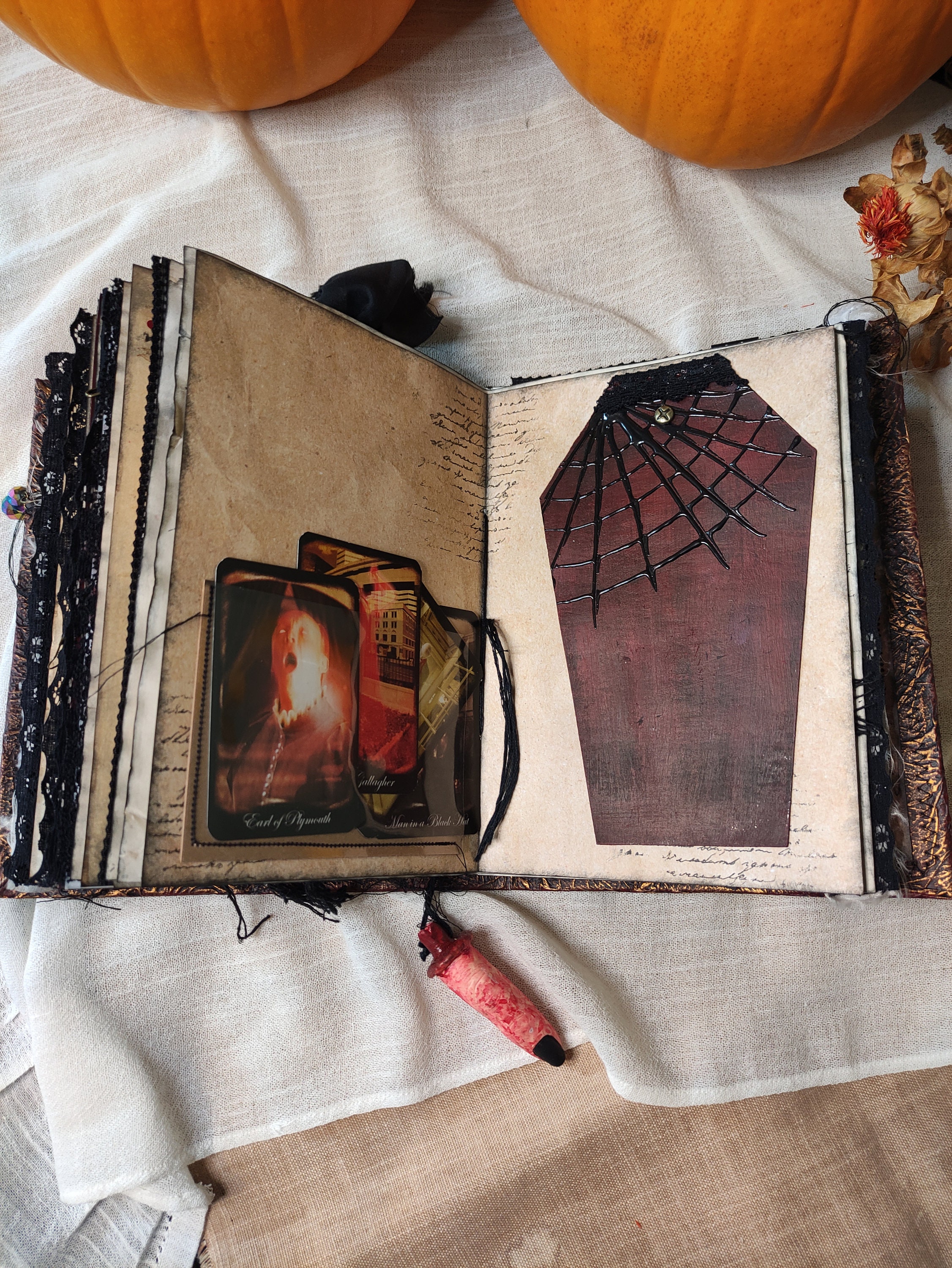 Gothic Macabre Vampire Junk Journal Handmade Notebook Vitage - Etsy
