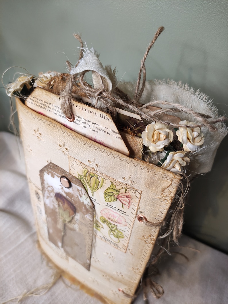 Botanical Autumn Junk Journal ~ Nature Fall Journal ~ Handmade Notebook ...