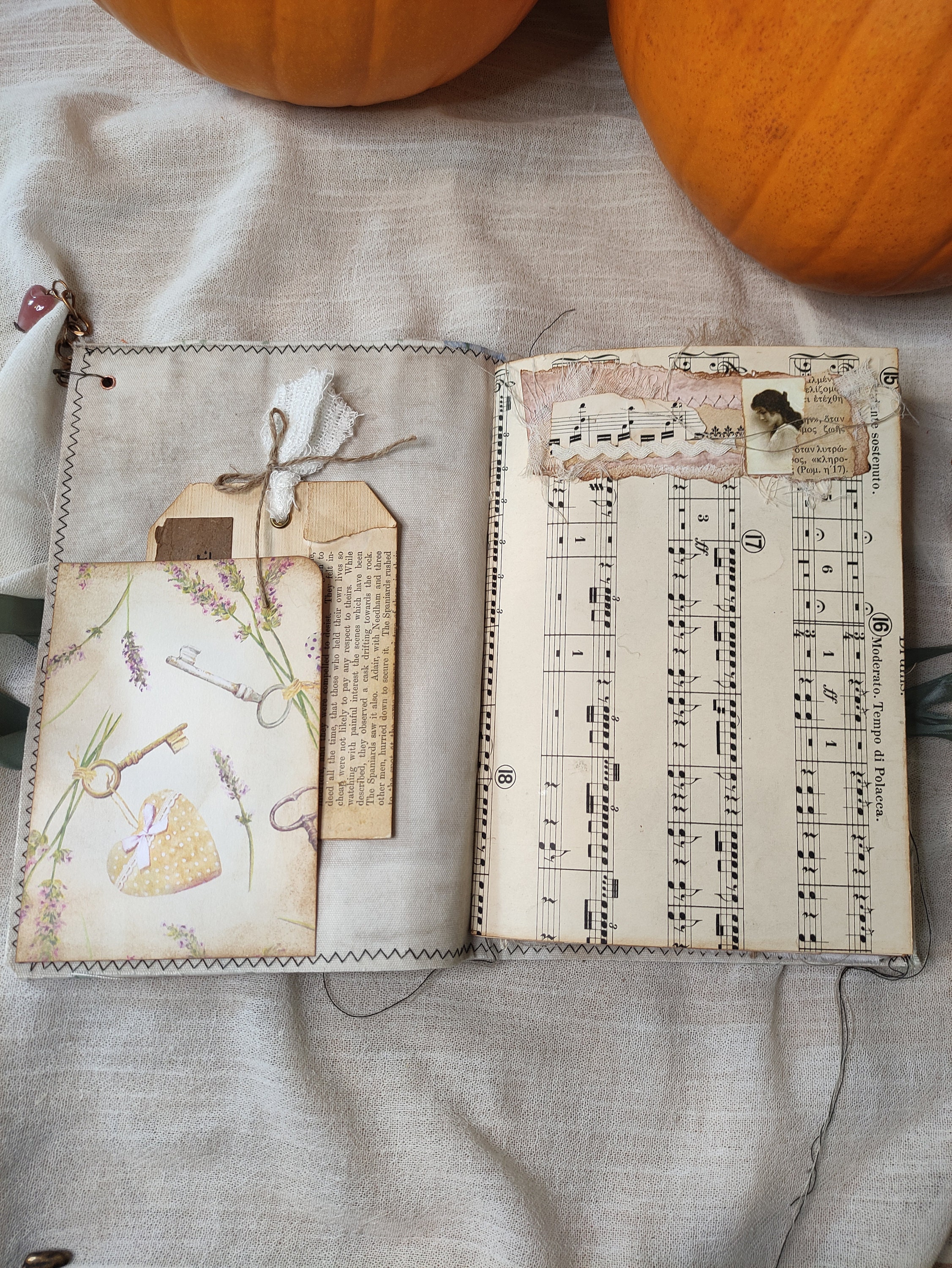 Vintage Romantic Junk Journal Vintage Aesthetic Handmade Notebook ...