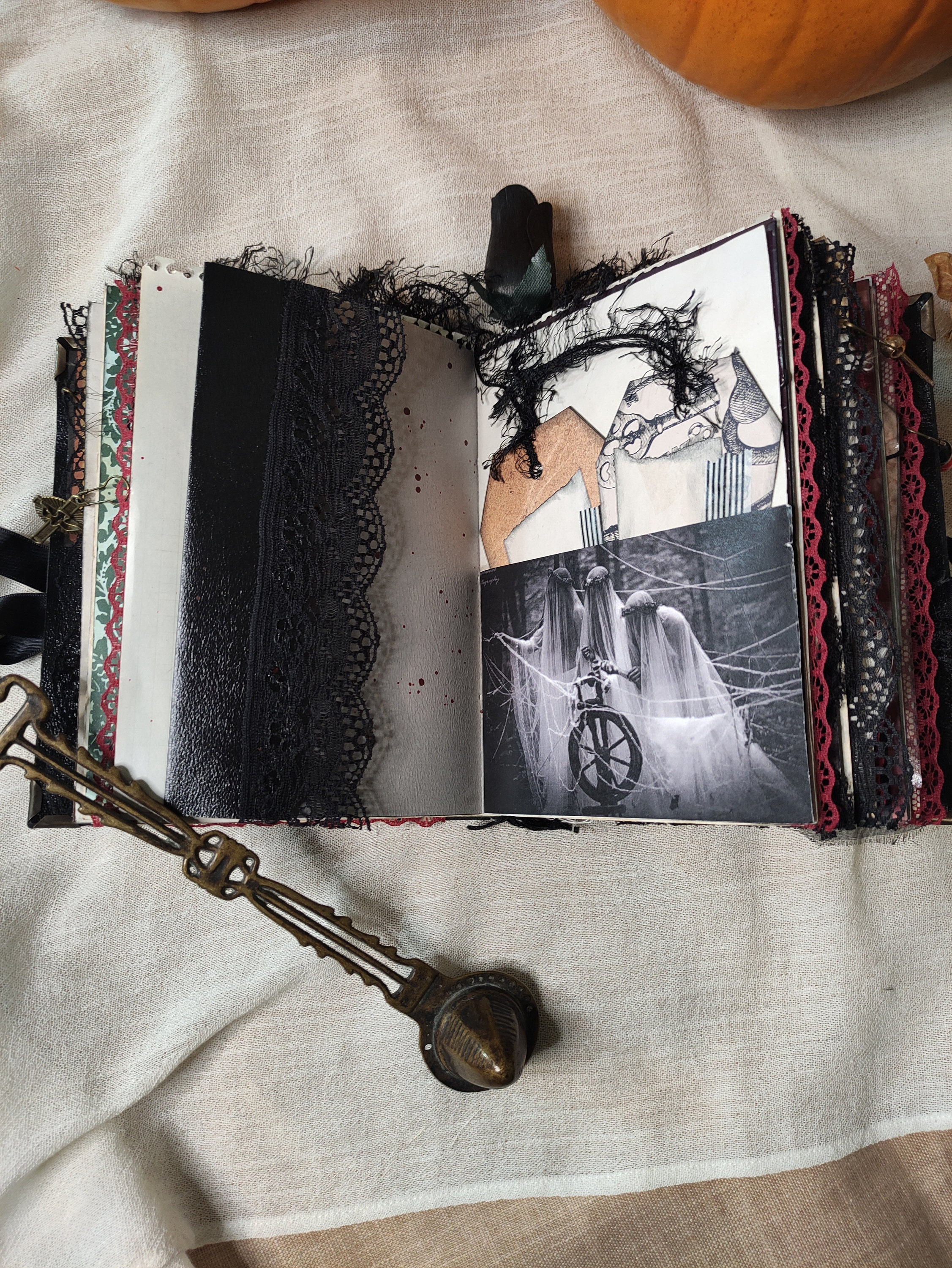 Vampire Gothic Junk Journal ~ Handmade Dark Vintage Goth Notebook ...