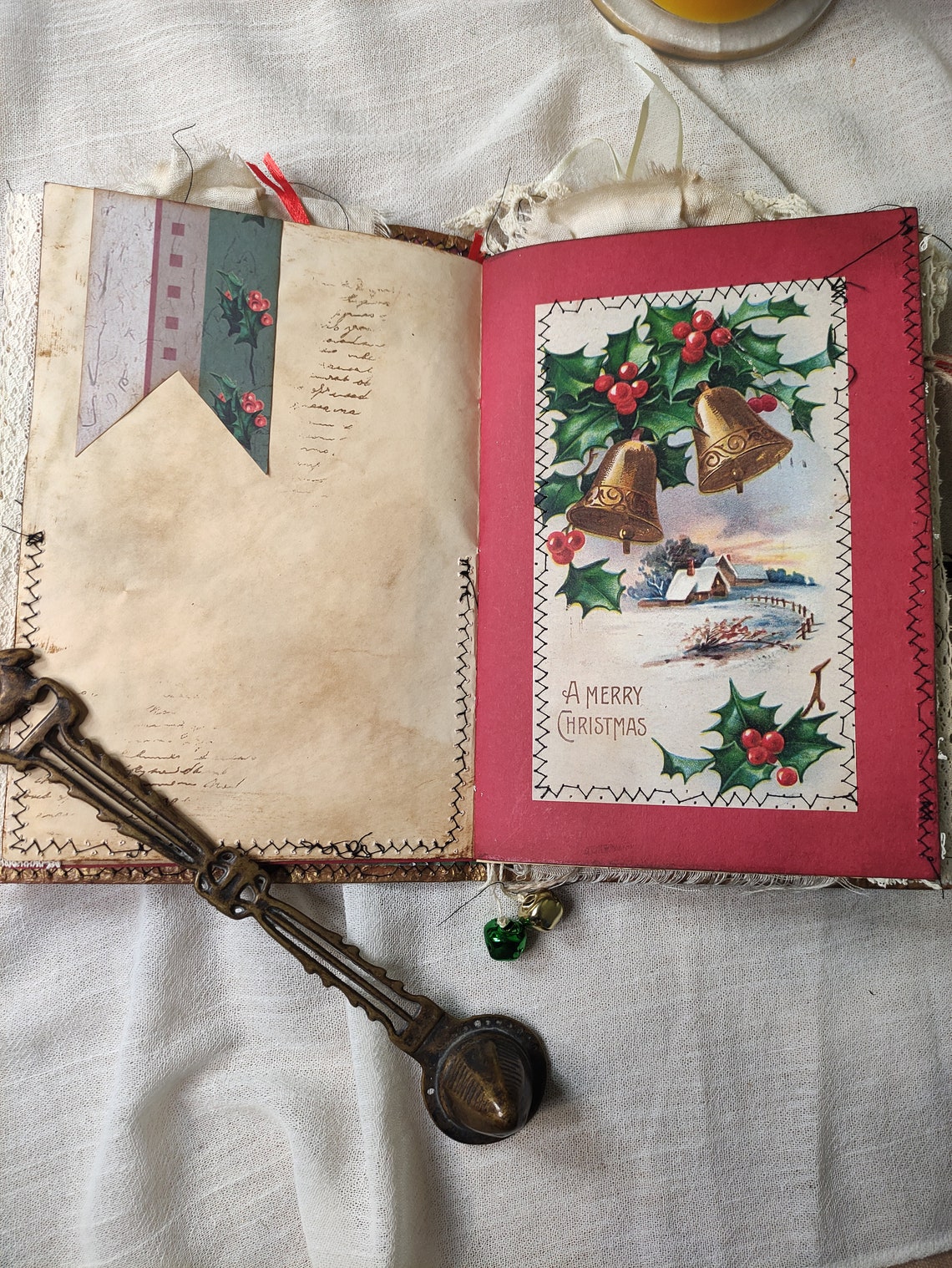 Christmas Greetings ~ Vintage Christmas Junk Journal ~ Xmas Journal ...