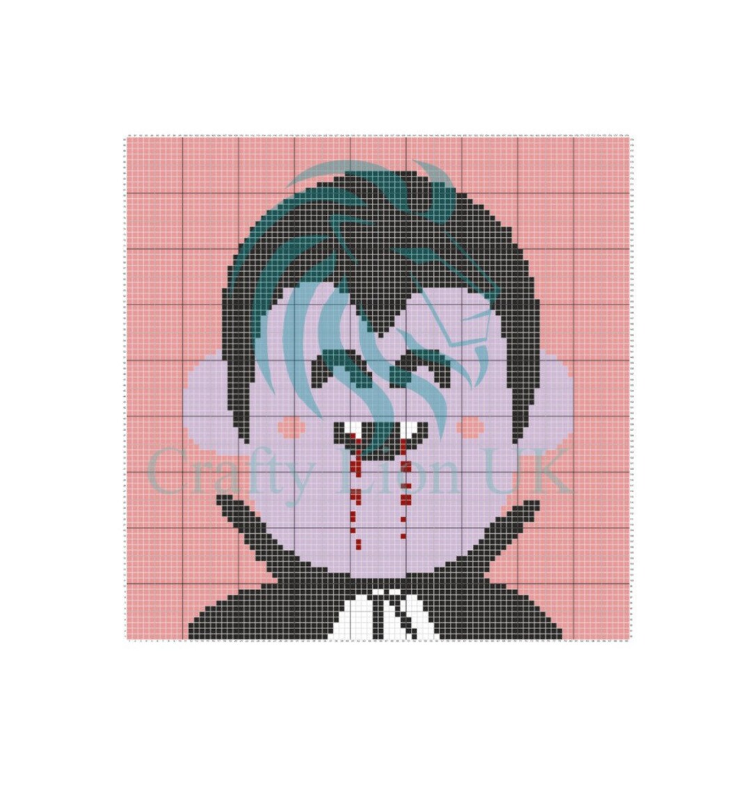 Vampire C2C Crochet Pattern | Afghan | Graphghan | Pixel Blanket ...