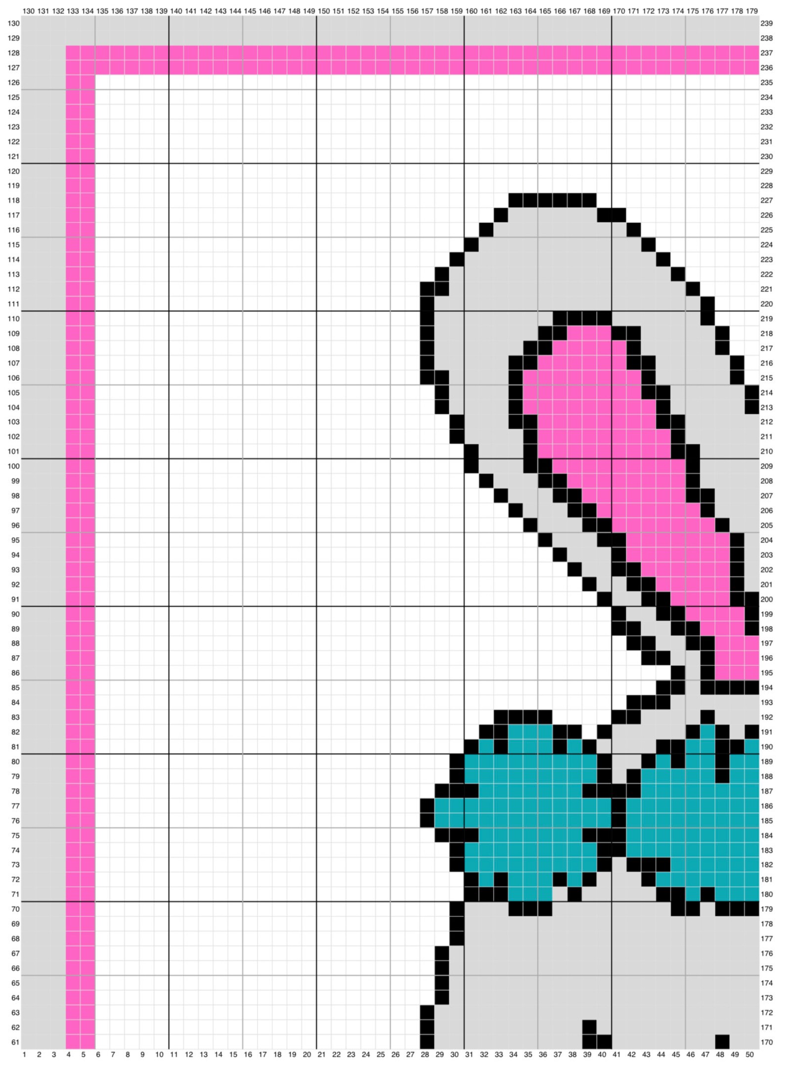 Bunny C2C Crochet and Cross Stitch Pattern | Afghan | Graphghan | Pixel ...