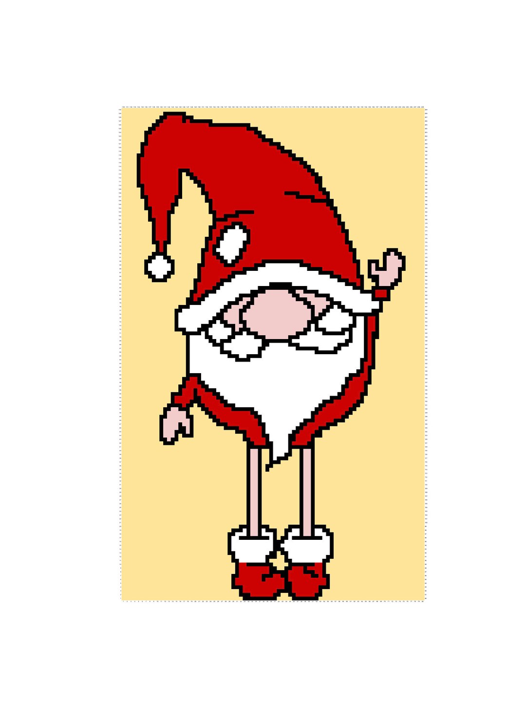 Christmas Gonk C2C Crochet and Cross Stitch Pattern | Afghan ...