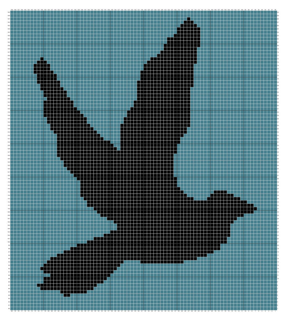 Bird C2C Crochet and Cross Stitch Pattern | Afghan | Graphghan | Pixel ...
