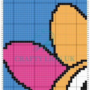 Bee Happy Flower C2C Crochet and Cross Stitch Pattern Afghan Graphghan ...