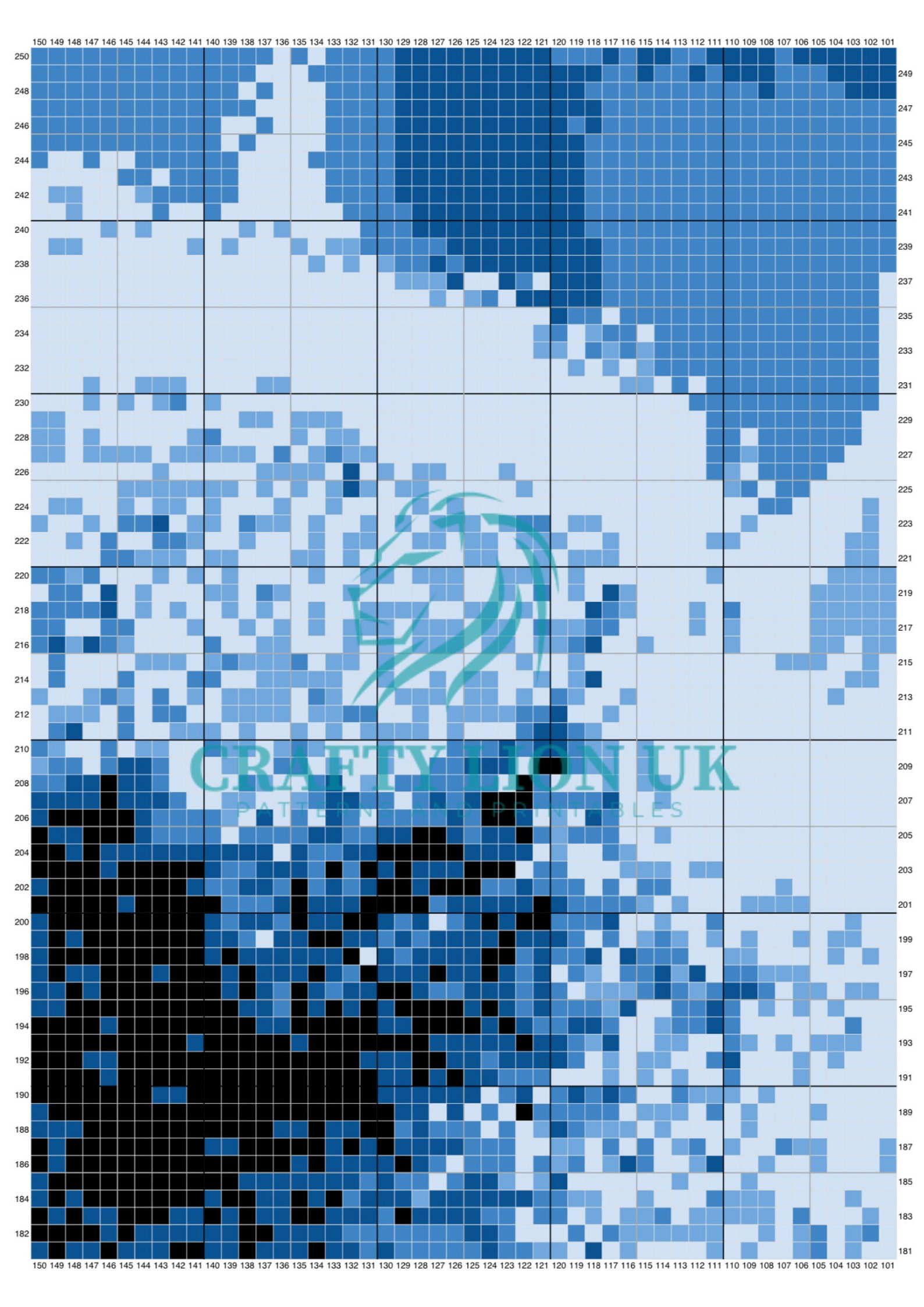 Koala Crochet Graphghan and Cross Stitch Pattern Pixel - Etsy