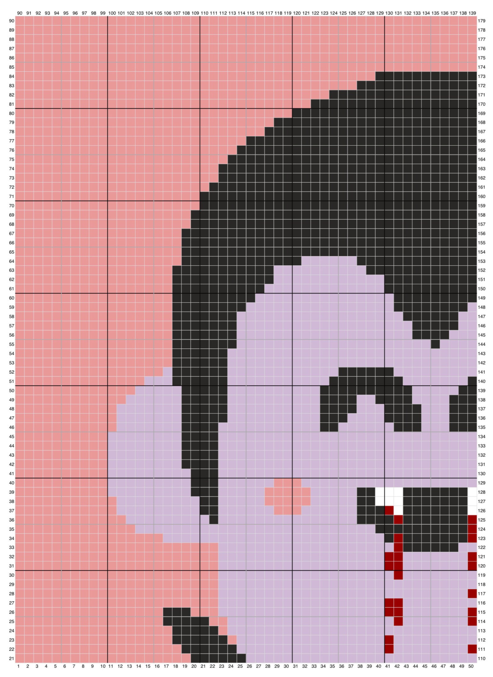 Vampire C2C Crochet Pattern Afghan Graphghan Pixel Blanket 90x90 - Etsy